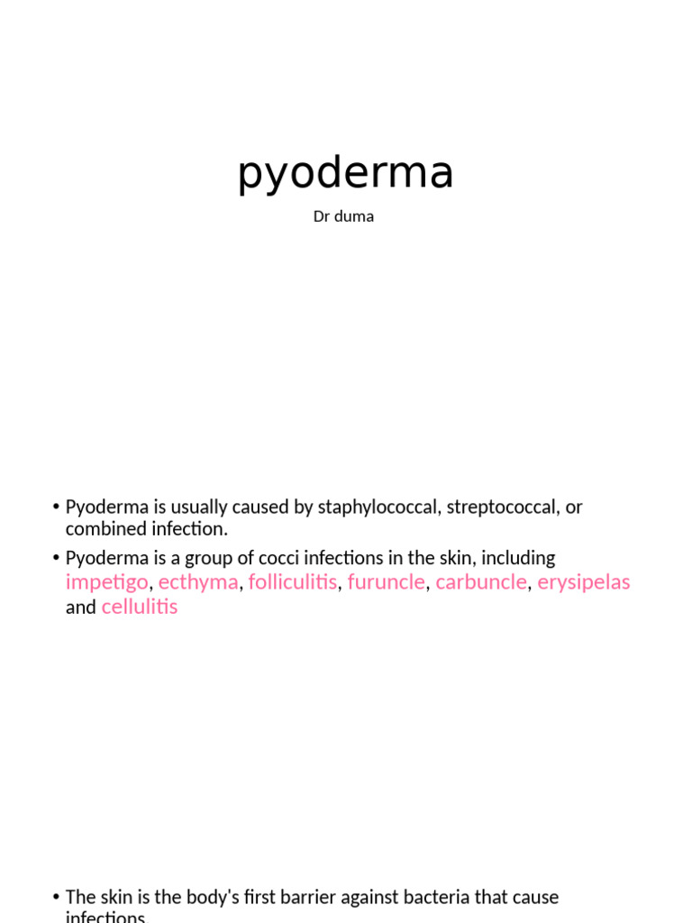 25.pyoderma | PDF | Epidemiology | Diseases And Disorders
