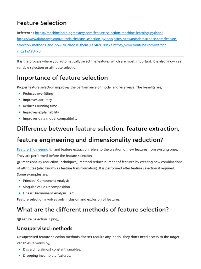 Feature Selection | PDF | Applied Mathematics | Algorithms