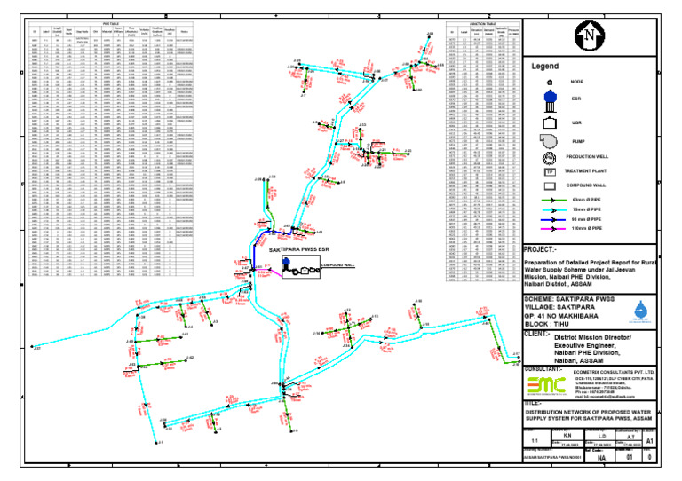 2.R2 - Saktipara PWSS - Network DWG | PDF