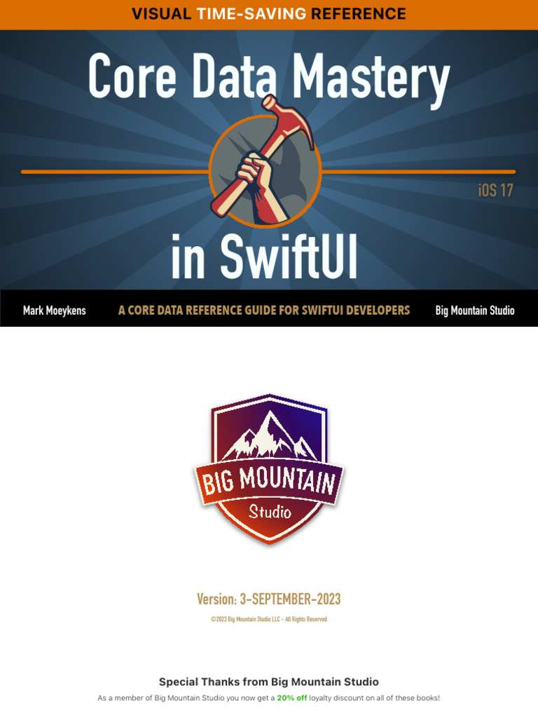 Core Data Mastery In Swiftui Pdf Swift Programming Language Data Model
