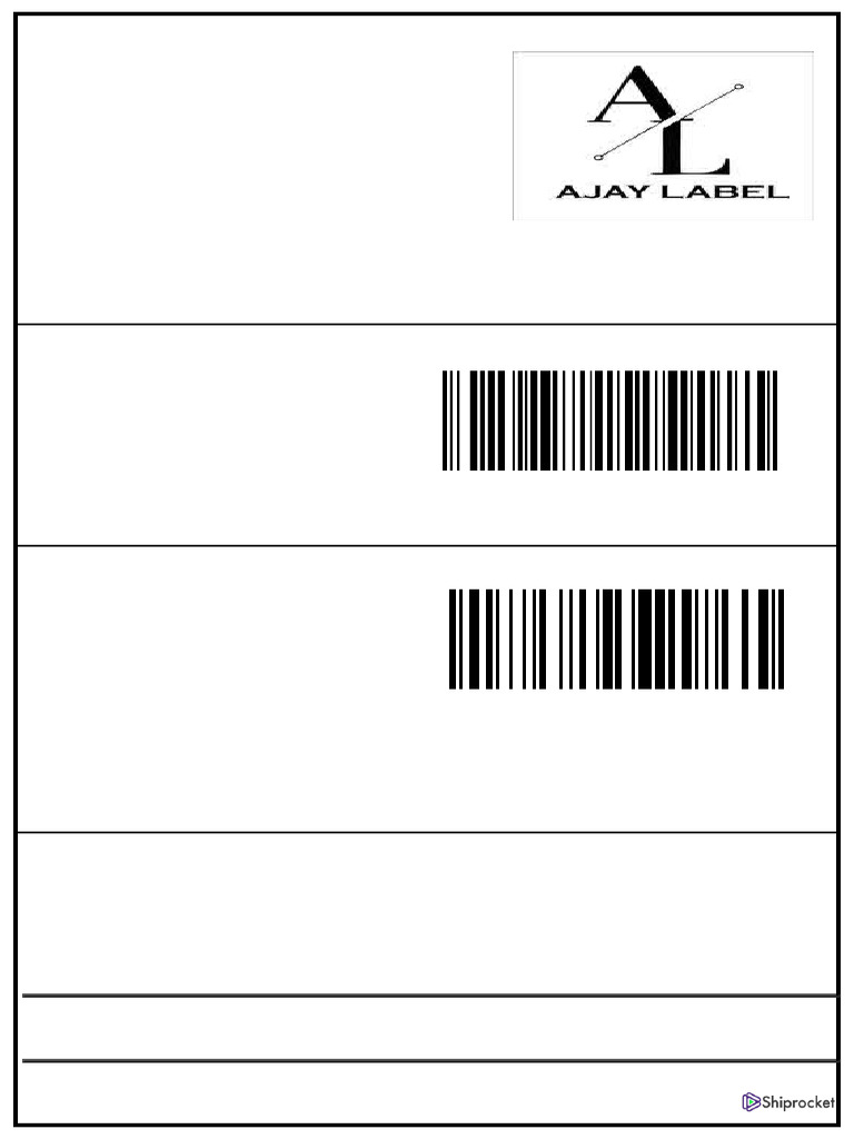 Shiprocket Shipping Label Details | PDF