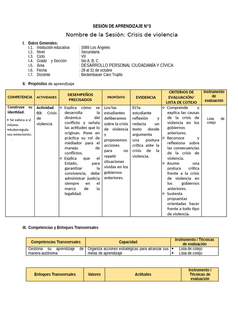 S3 U7 DPCC 5to | PDF | Evaluación | Aprendizaje