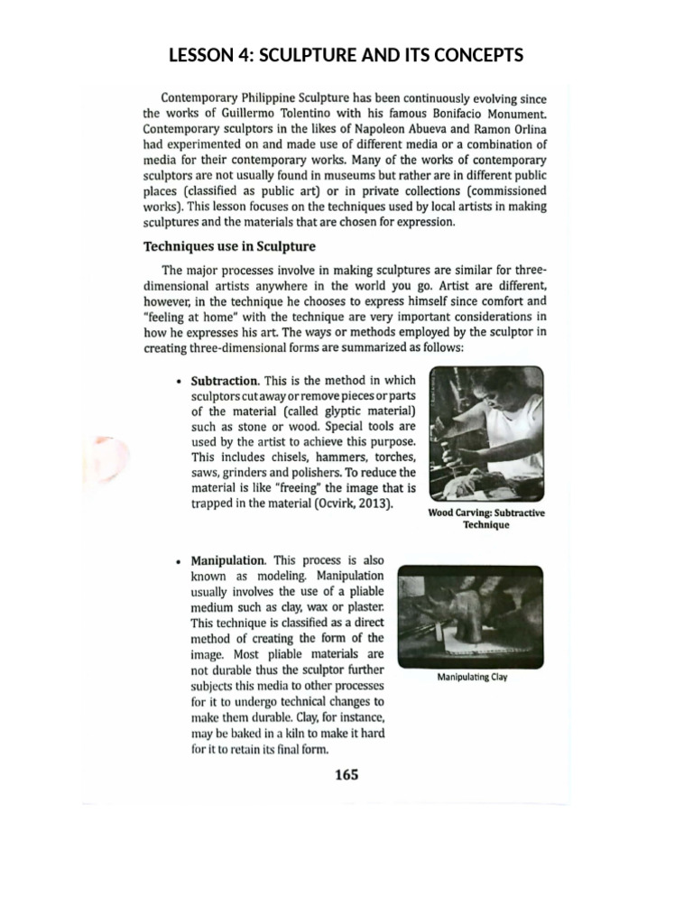 Sculpture Concepts for Students | PDF