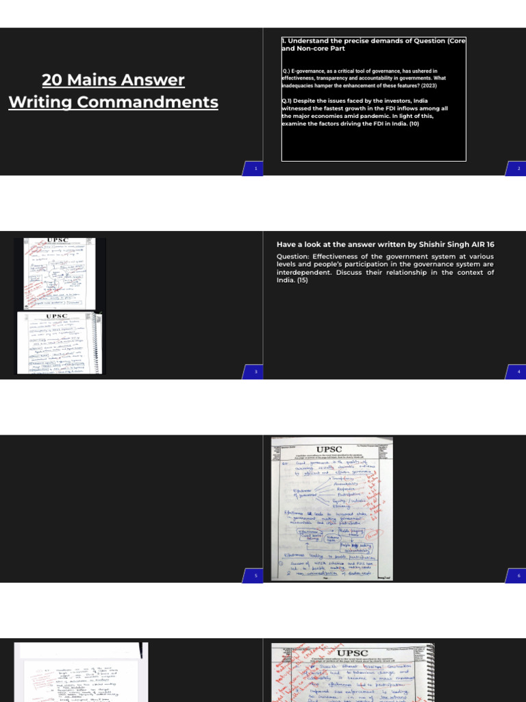 20 Best Practices of Answer Writing | PDF