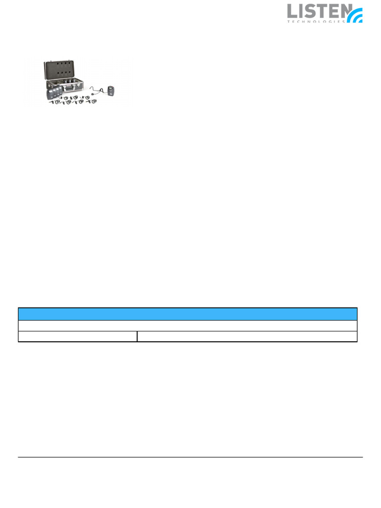 LS-06-072 | PDF | Microphone | Telecommunications Engineering