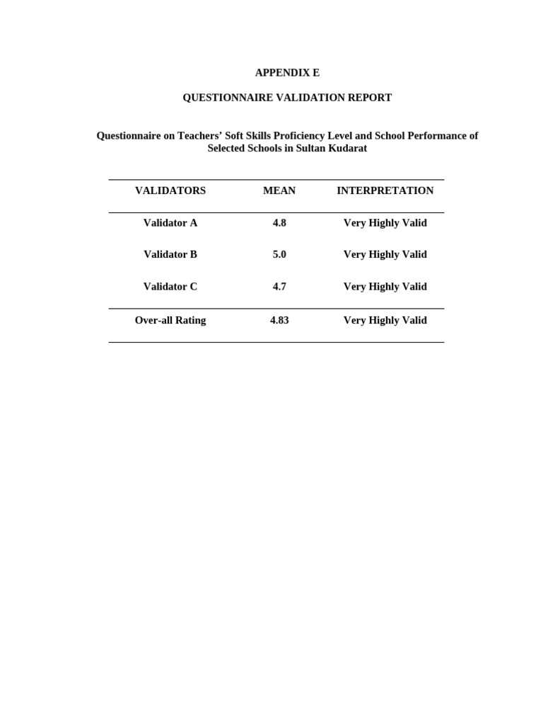 Sample Validation Report | PDF