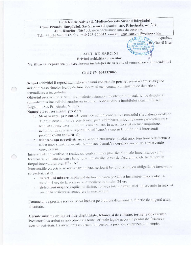 Instalatie Detectie Incendiu | PDF