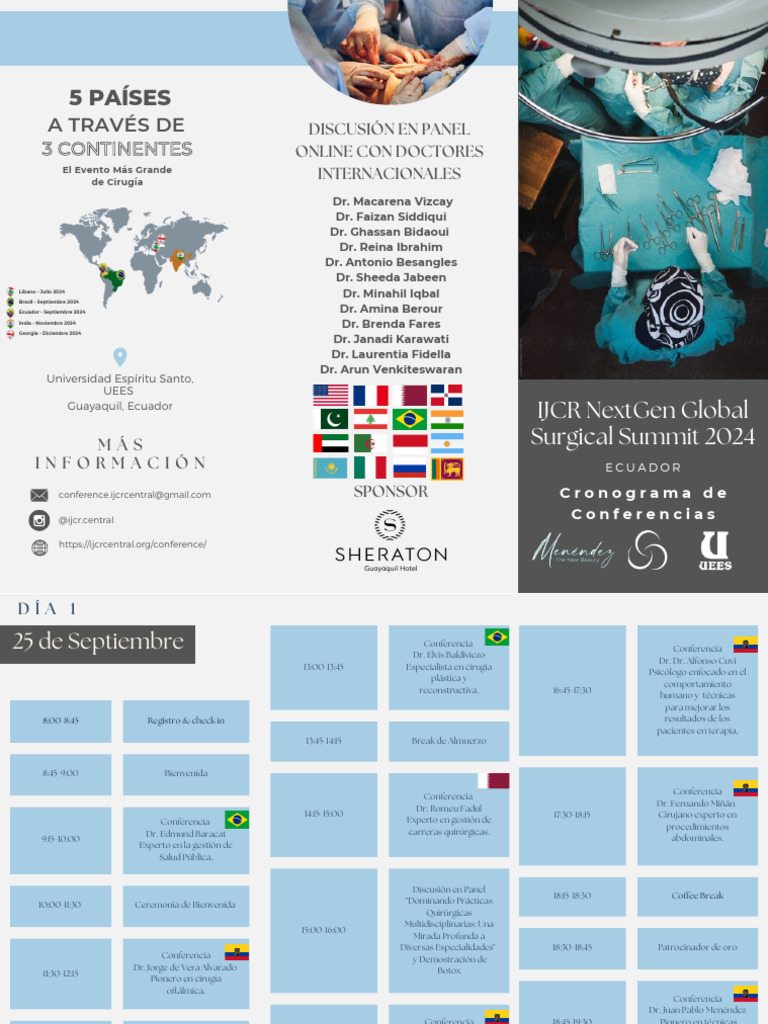 Conference Schedule | PDF | Cirugía | Medicina