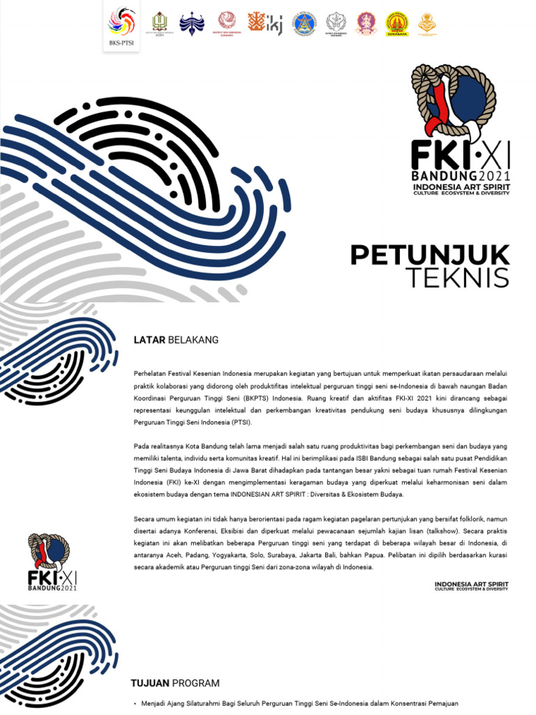 Petunjuk Teknis Fki Xi 2021 1 | PDF