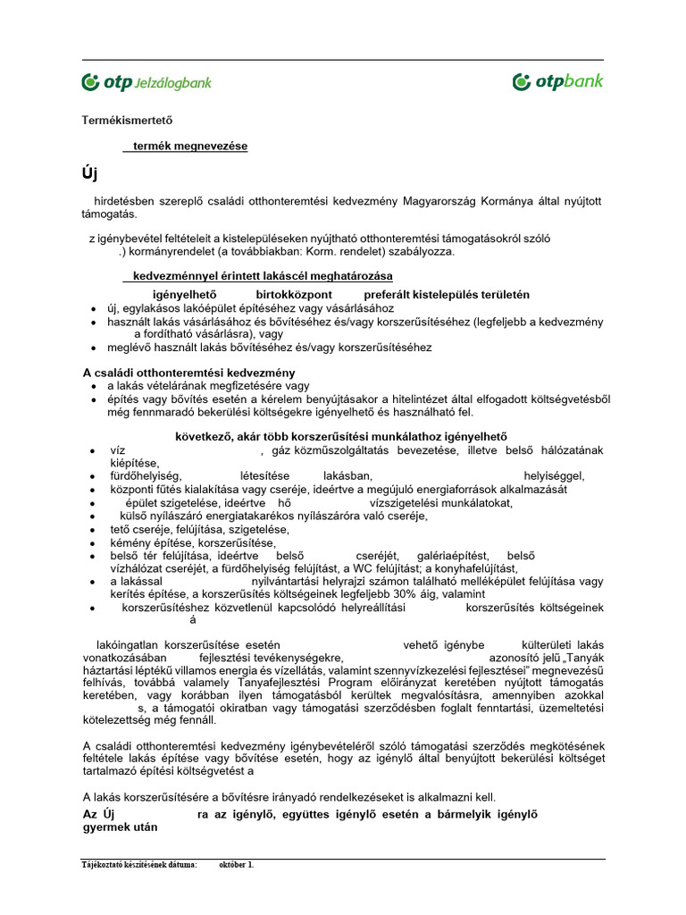 Lakas Term Ism Falusi CSOK 20241001 | PDF