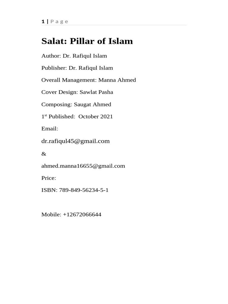 Salat: Essential Guide to Islamic Worship | PDF | Hadith | Abrahamic ...