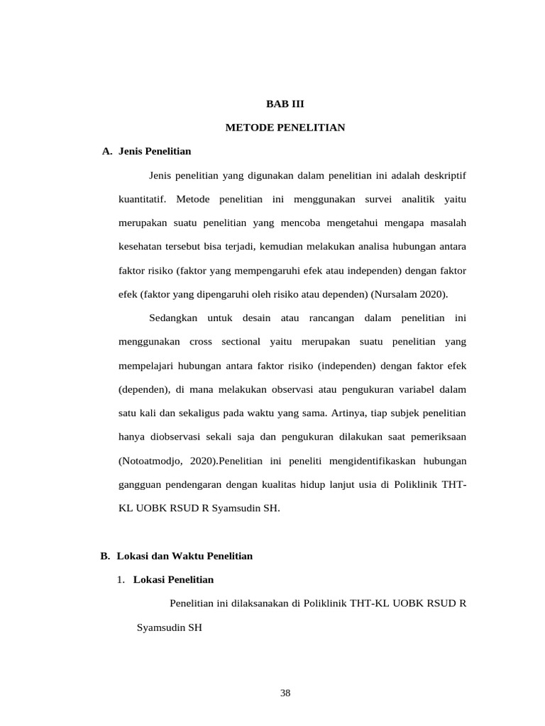 Bab Iii Metode Penelitian Asep Sudrasana | PDF