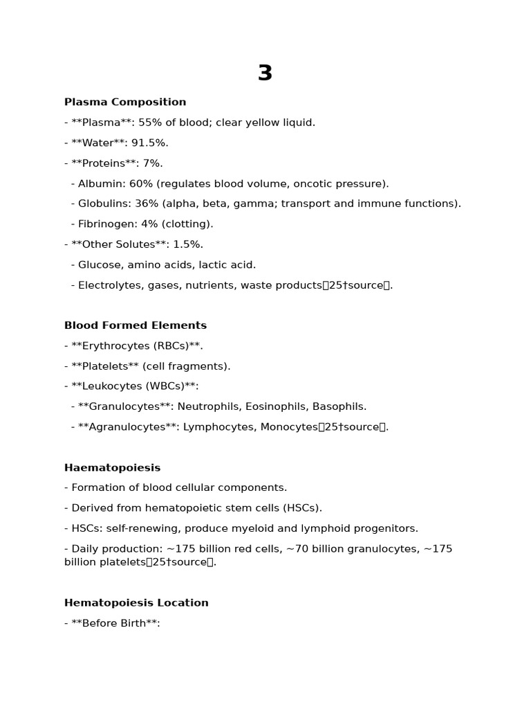 physiology3 | PDF | Haematopoiesis | Bone Marrow