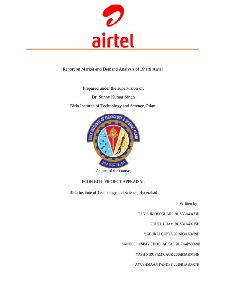 Project Appraisal Report | PDF | Smartphone | Demand