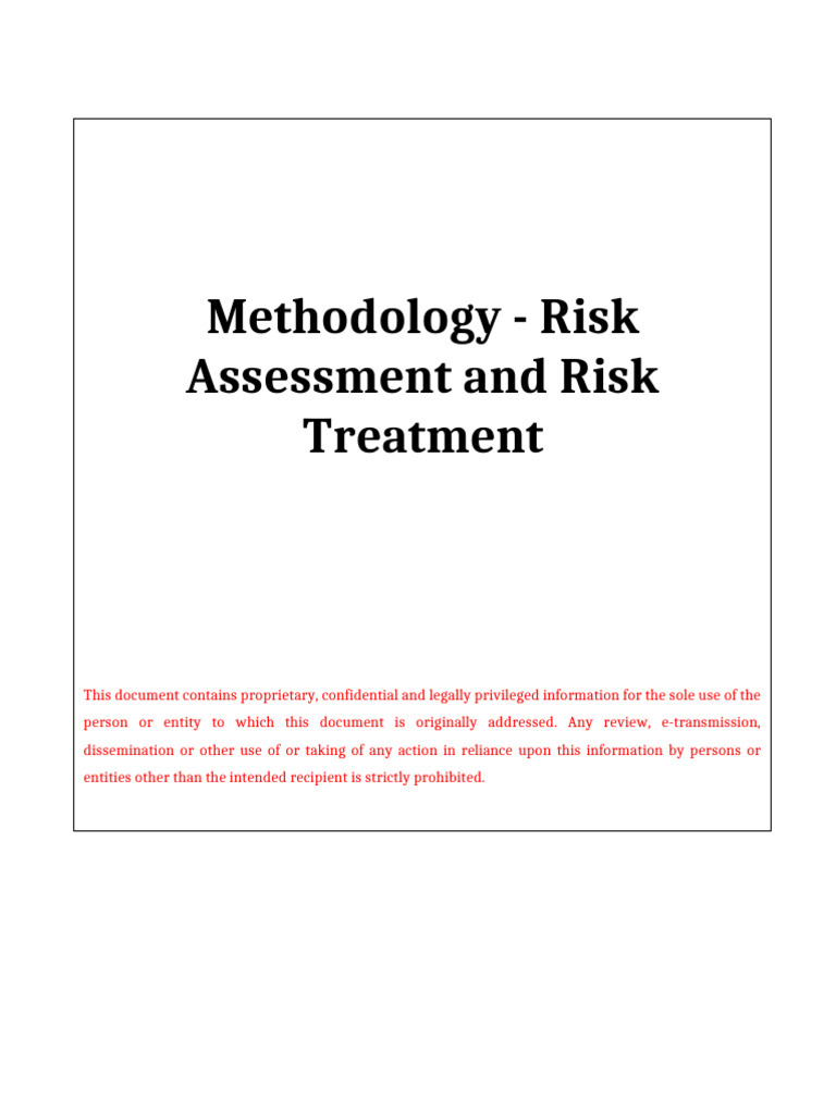Risk Assessment Methogology | PDF | Vulnerability (Computing) | Risk