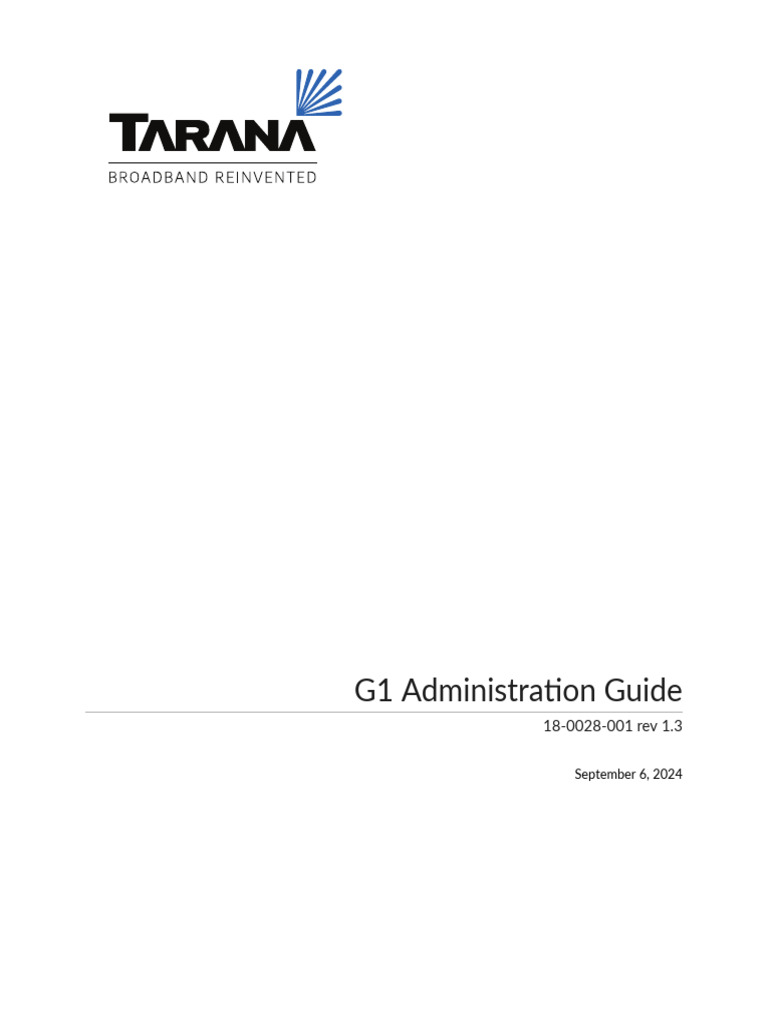 G1 Administration Guide: September 6, 2024 | PDF | Login | Computer Network