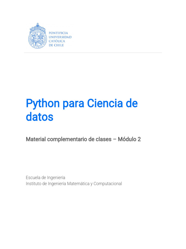 Python para Ciencia de Datos - Módulo 2DG | PDF | Arte | Informática