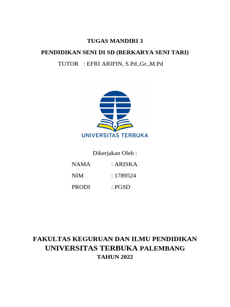 Contoh Laporan Tugas Mandiri 3 | PDF