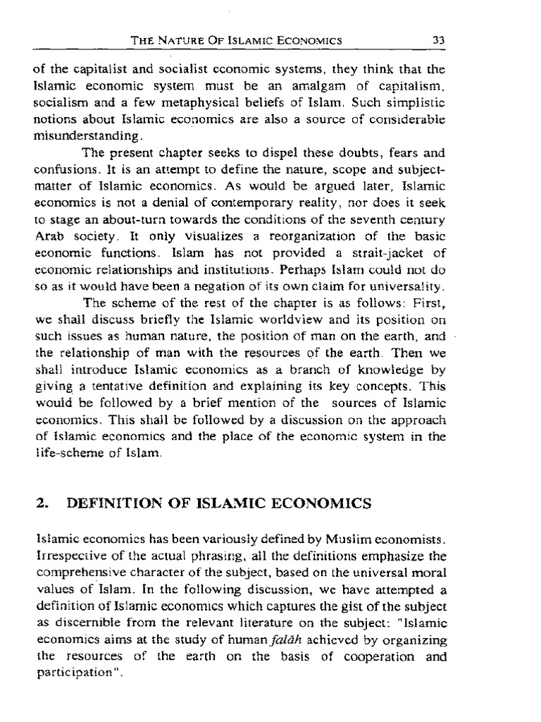 Understanding Islamic Economics | PDF | Economics | Quran