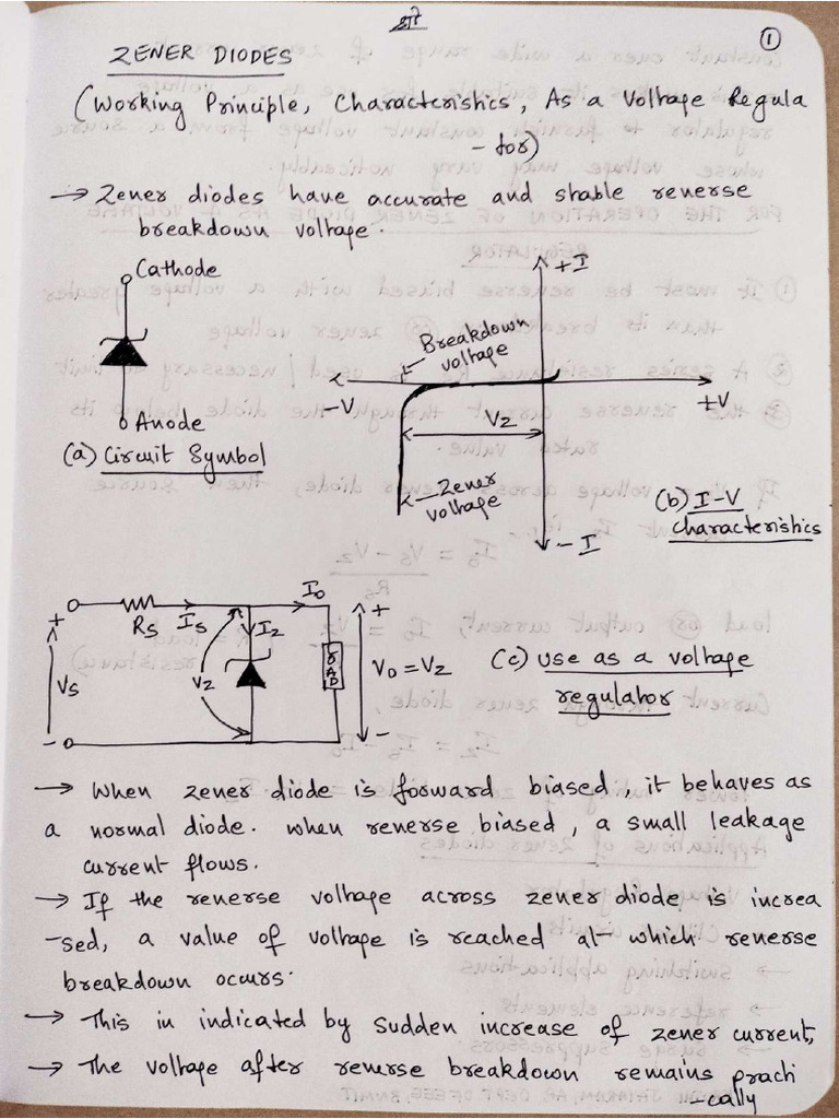 Zener Diodes - EEE | PDF