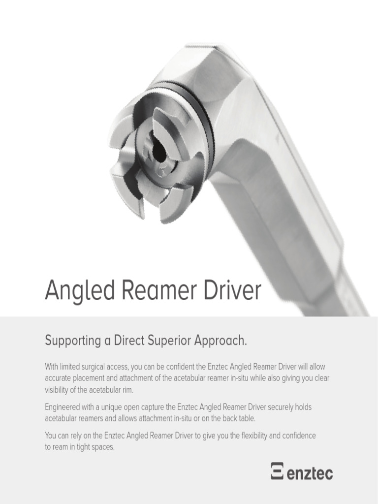 Angled Reamer Driver Information Sheet | PDF