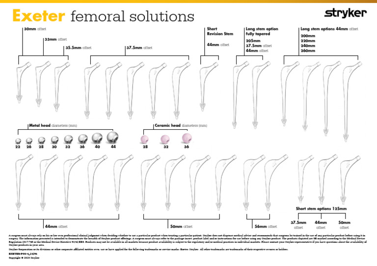EXETER POS 4 - 23596 - Femoral Solutions | PDF | Medicine | Health Care