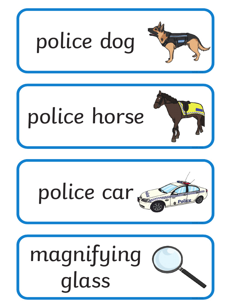 Au T 704 Australia Police Word Cards | PDF | Mystery, Thriller & Crime ...