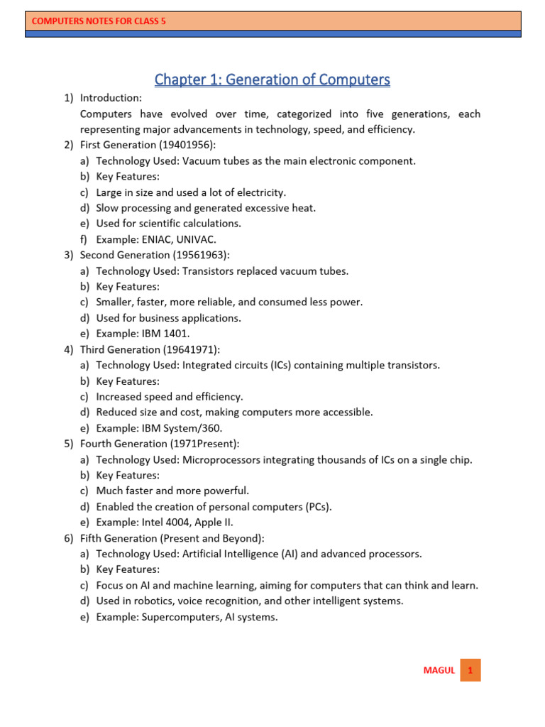 Class 5-8 | PDF | Random Access Memory | Computer Data Storage