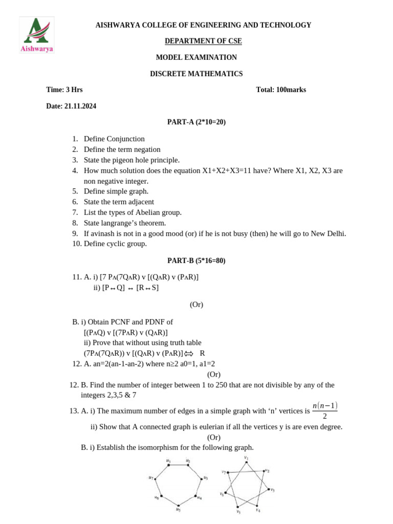 qp dm | PDF | Group (Mathematics) | Abstract Algebra