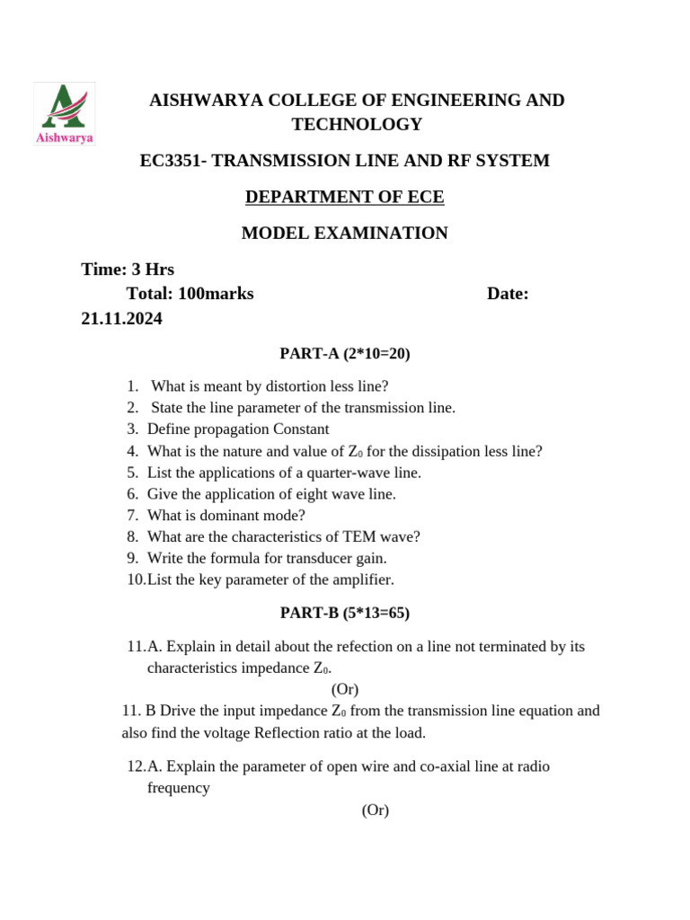Qp Tlrf Pdf Transmission Line Amplifier