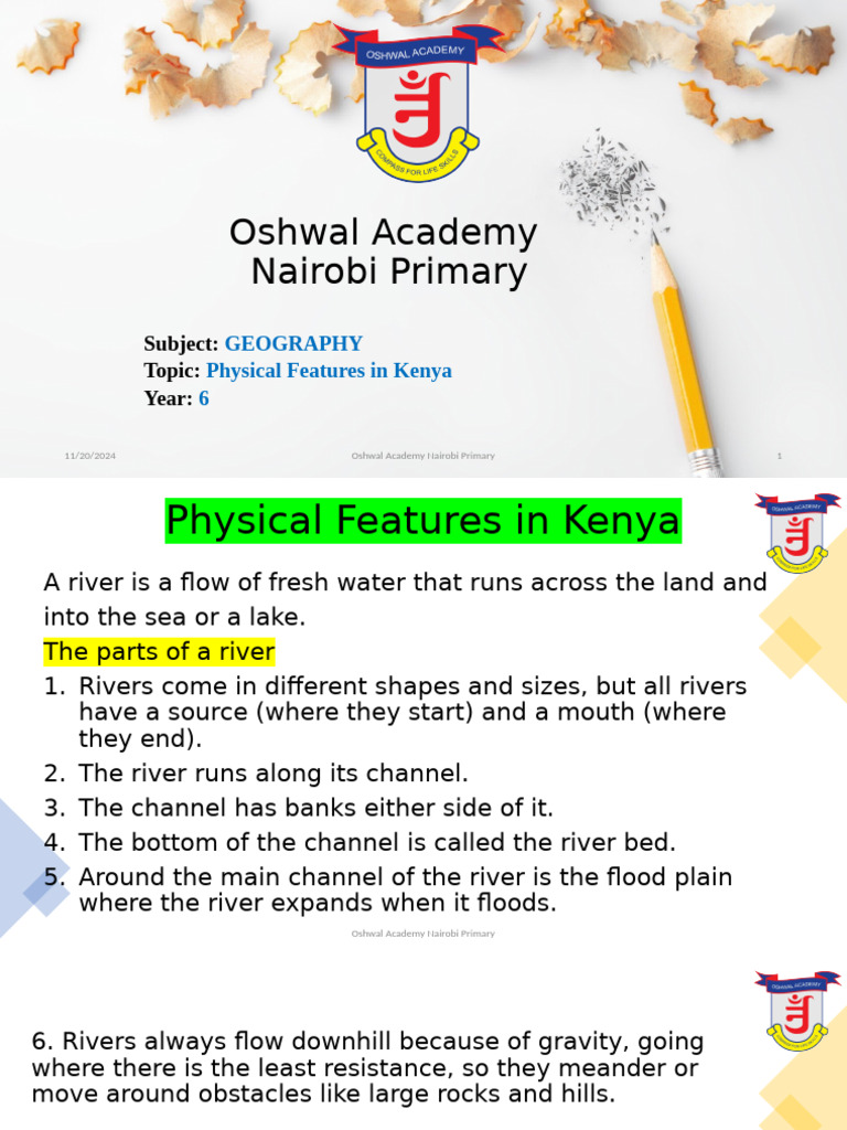 Key Physical Features of Kenya | PDF | River | Stream