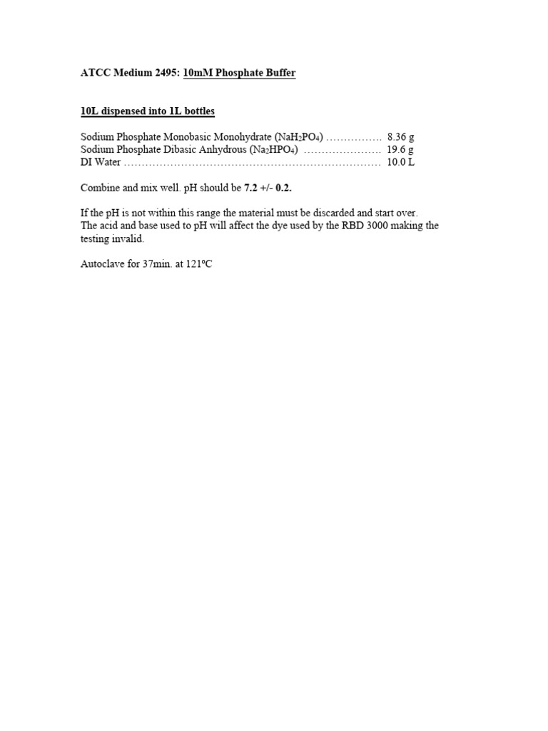 ATCC Medium 2495 | PDF