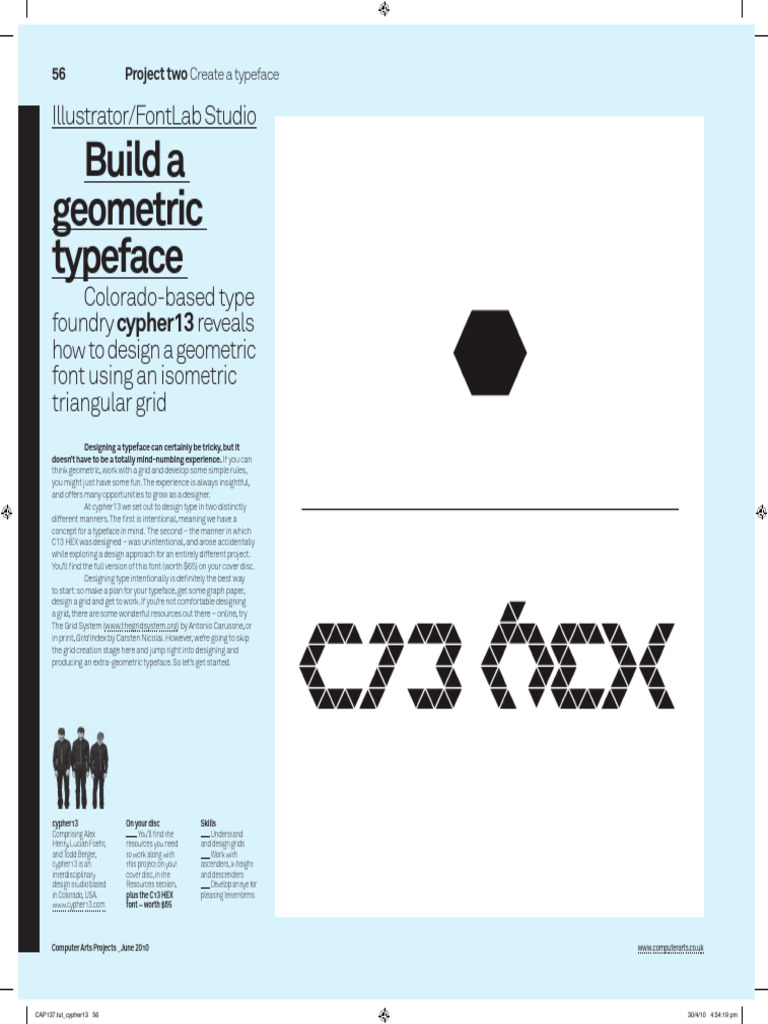 Design a Geometric Typeface Guide | PDF | Typefaces | Typography