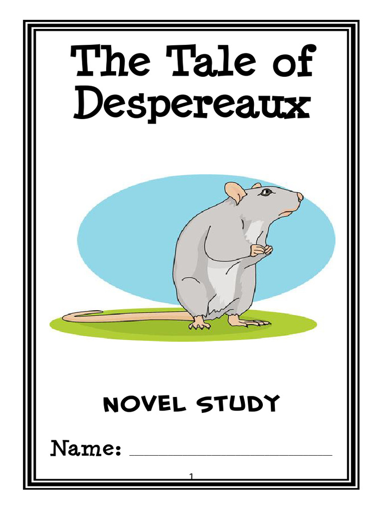 The Tale of Despereaux Novel Study - by McMarie | PDF | Linguistics