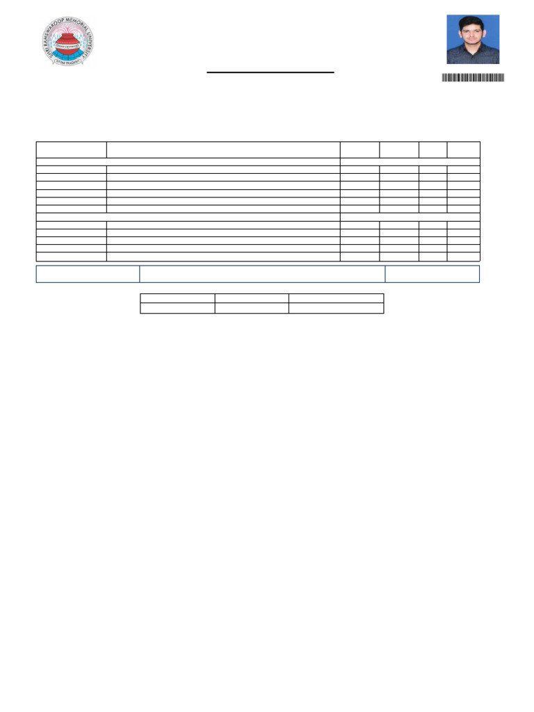 3rd Sem Marksheet | PDF | Computer Science | Mathematics