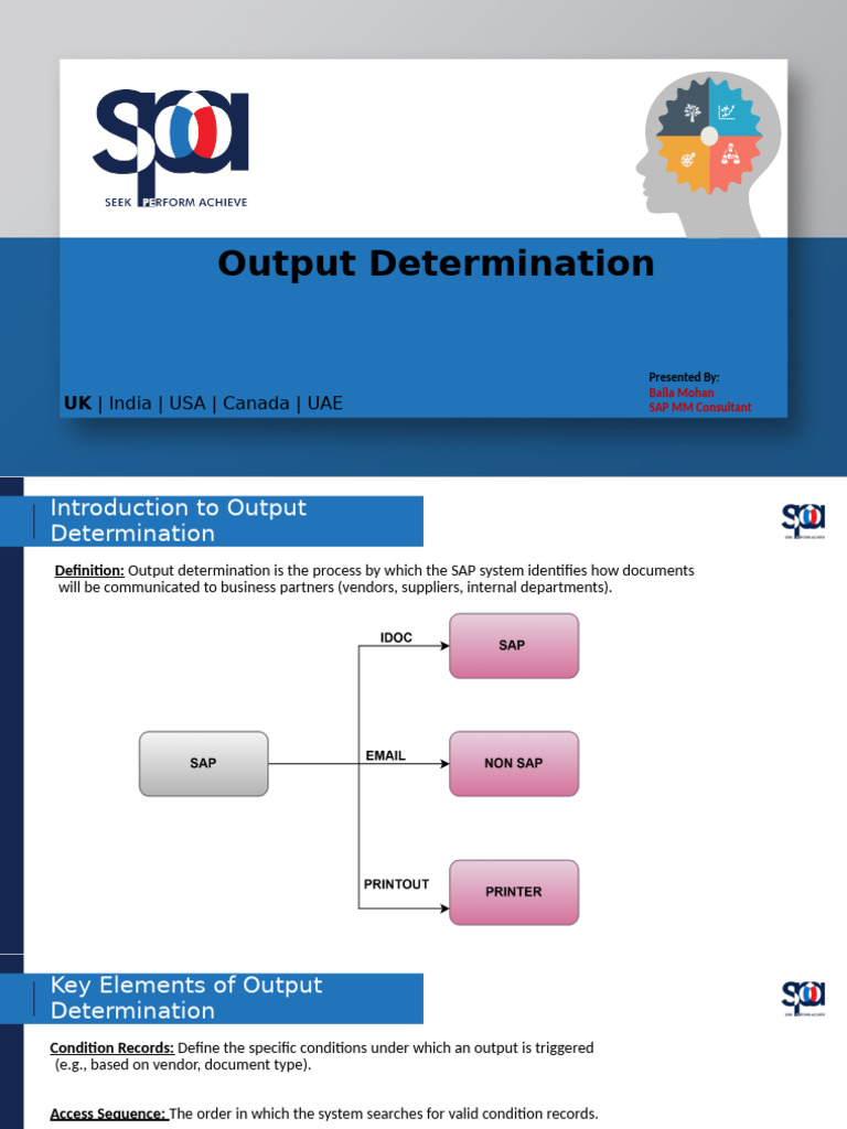 SAP Output Determination Guide | PDF | Information Technology | Computing