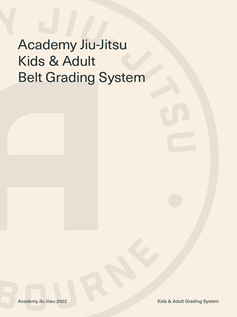 AJJ Kids and Adult Belt Grading System | PDF | Brazilian Jiu Jitsu ...