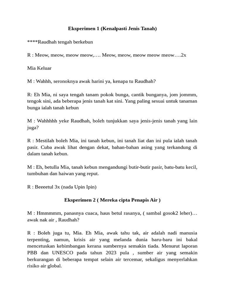 Stem Talent Show Script | PDF | Sains & Matematika