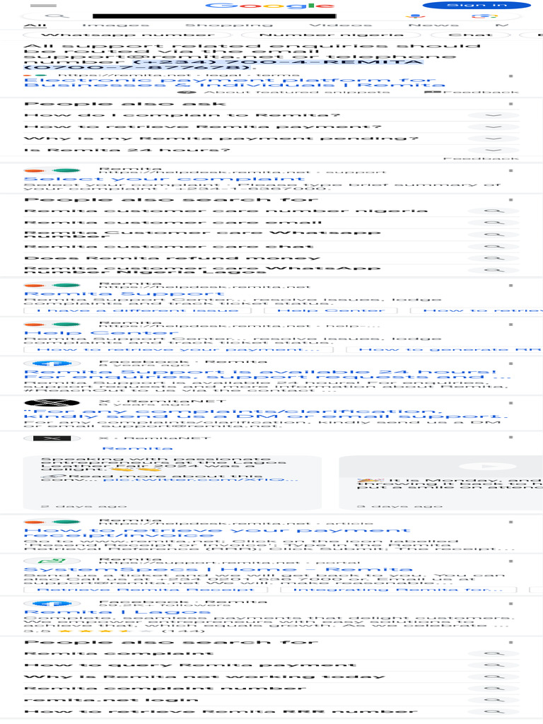 Remita Customer Care - Google Search | PDF | Finance & Money Management | Law