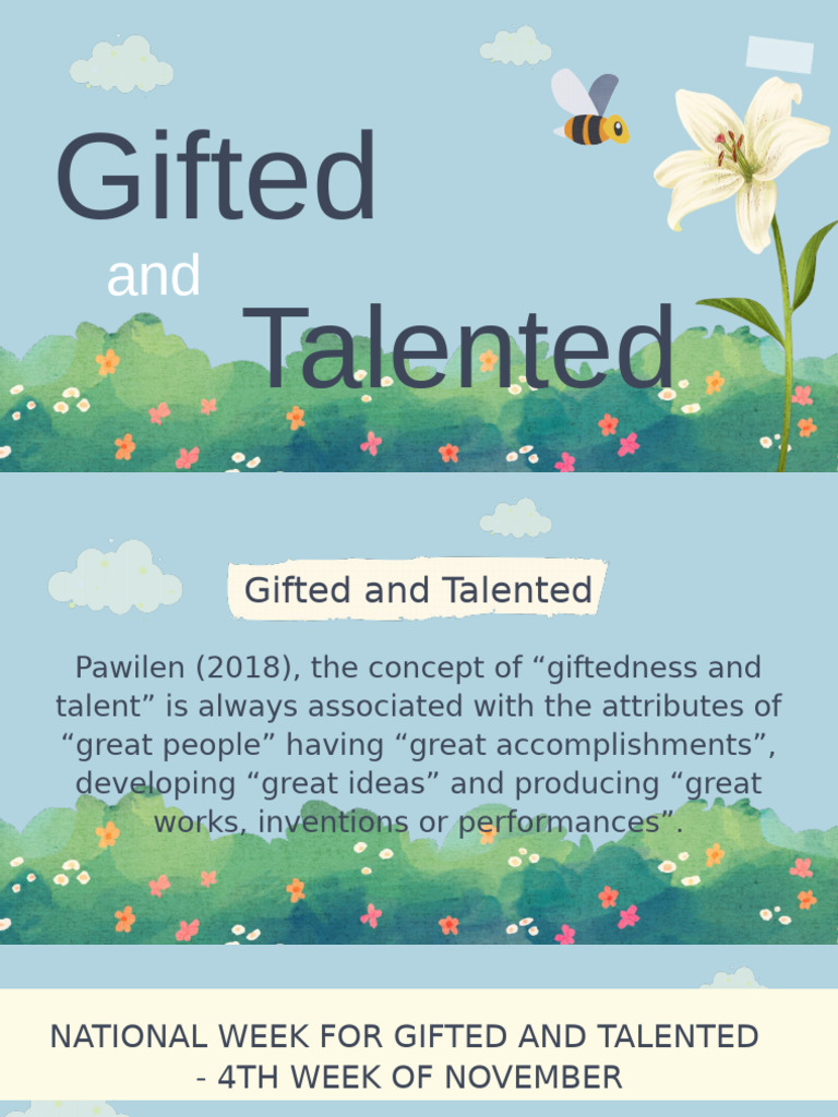 Gifted and Talented | PDF | Intellectual Giftedness | Learning