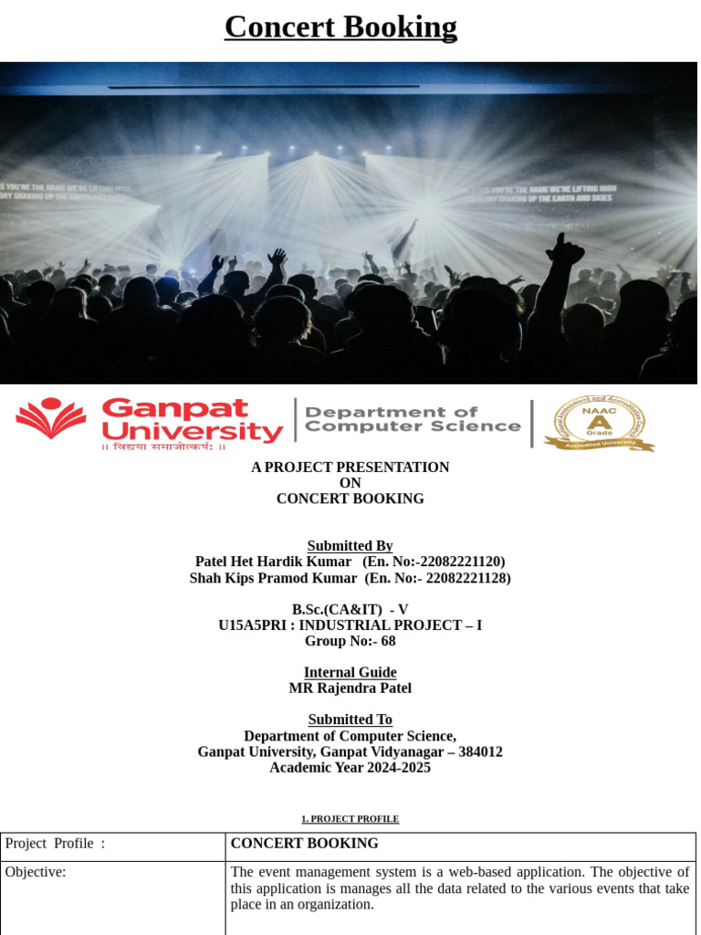 concert-booking PPT | PDF | User (Computing) | Login