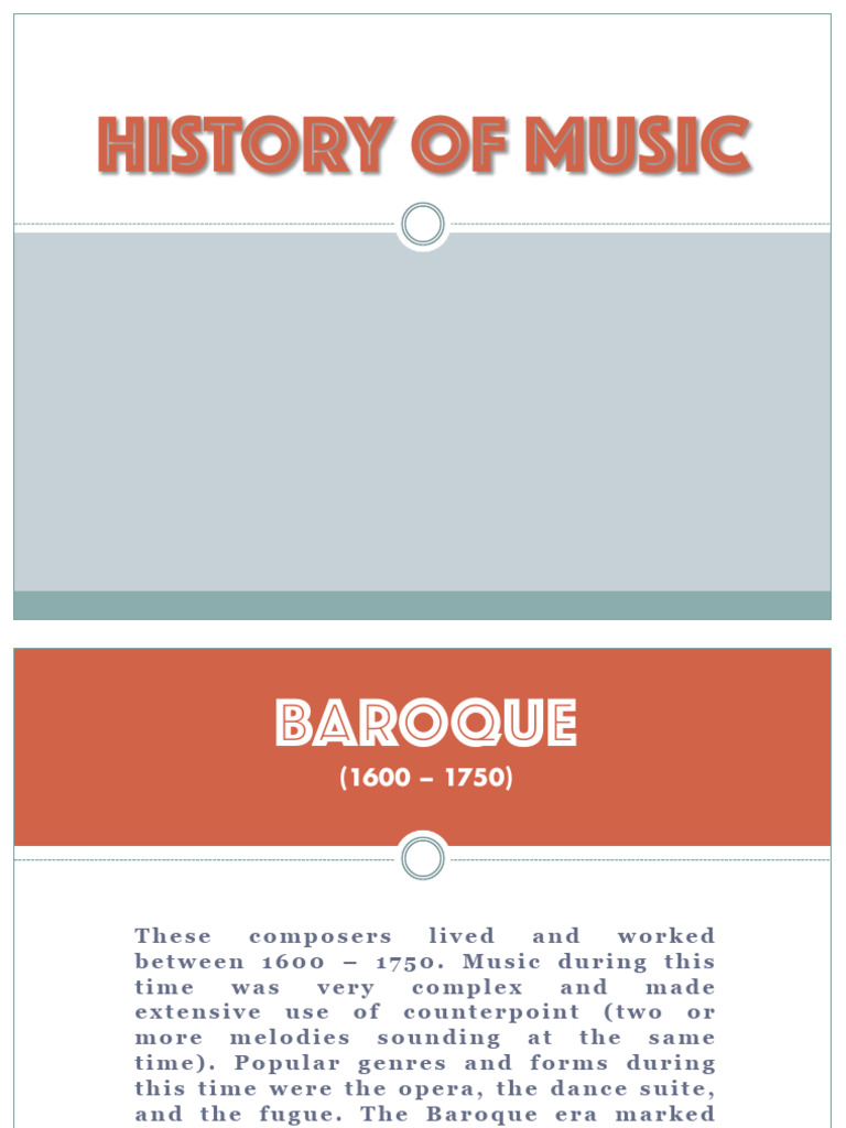 History of Music | PDF | Baroque Music | Classical Period (Music)