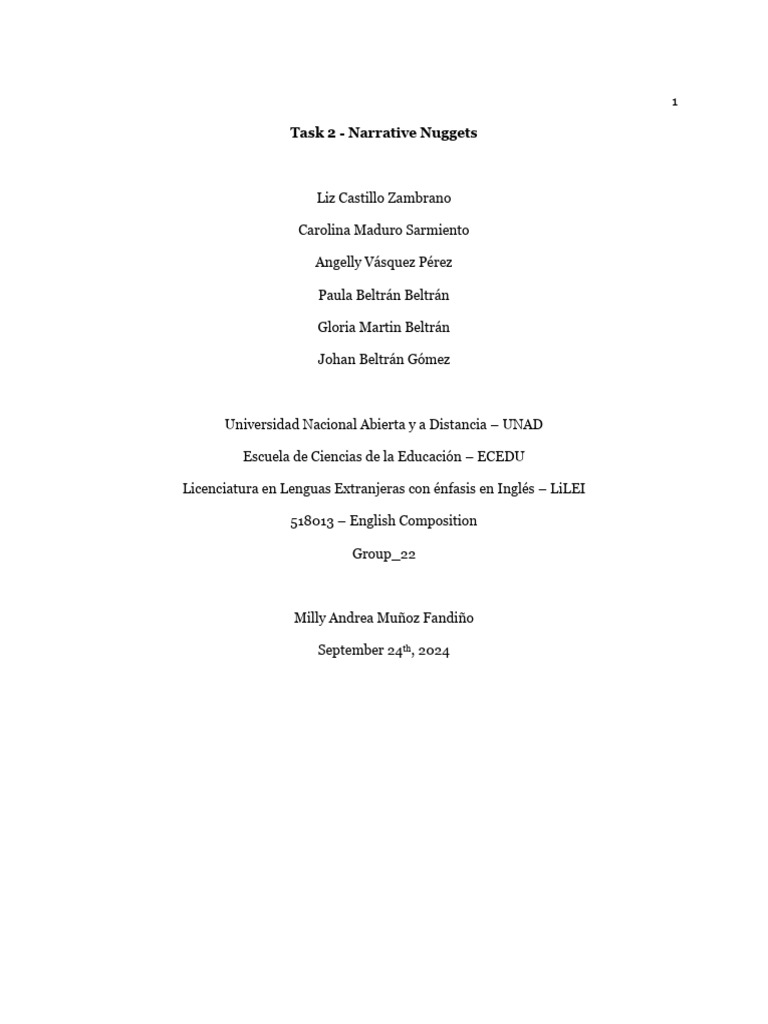 Task 2 - Group 22 | PDF | Paragraph