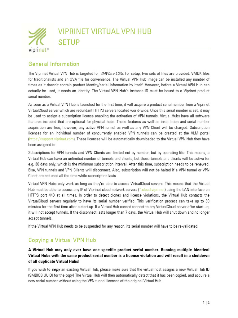 Viprinet VVH Setup Instructions en | PDF | Virtual Private Network ...