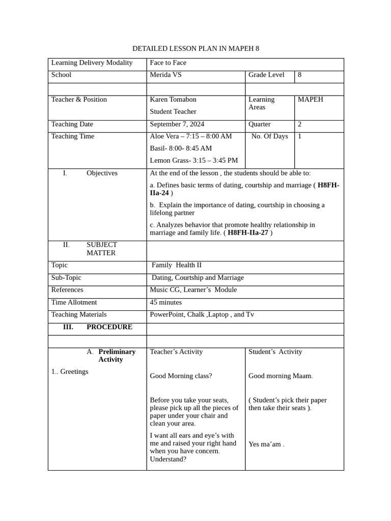 Dating | PDF | Courtship | Learning
