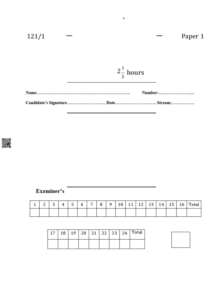 MATHEMATICS - FORM ONE (1) NOV-DEC HOLIDAY ASSIGNMENT 2024 Assignments - Form 1 - Mathematics ...