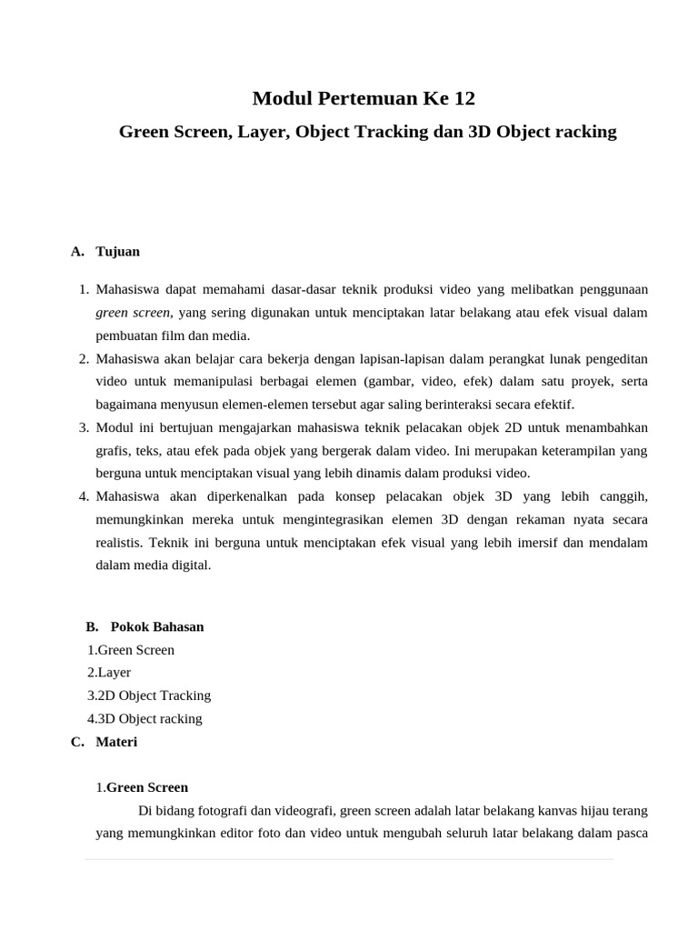 Modul Video Editing Mahasiswa | PDF | Seni