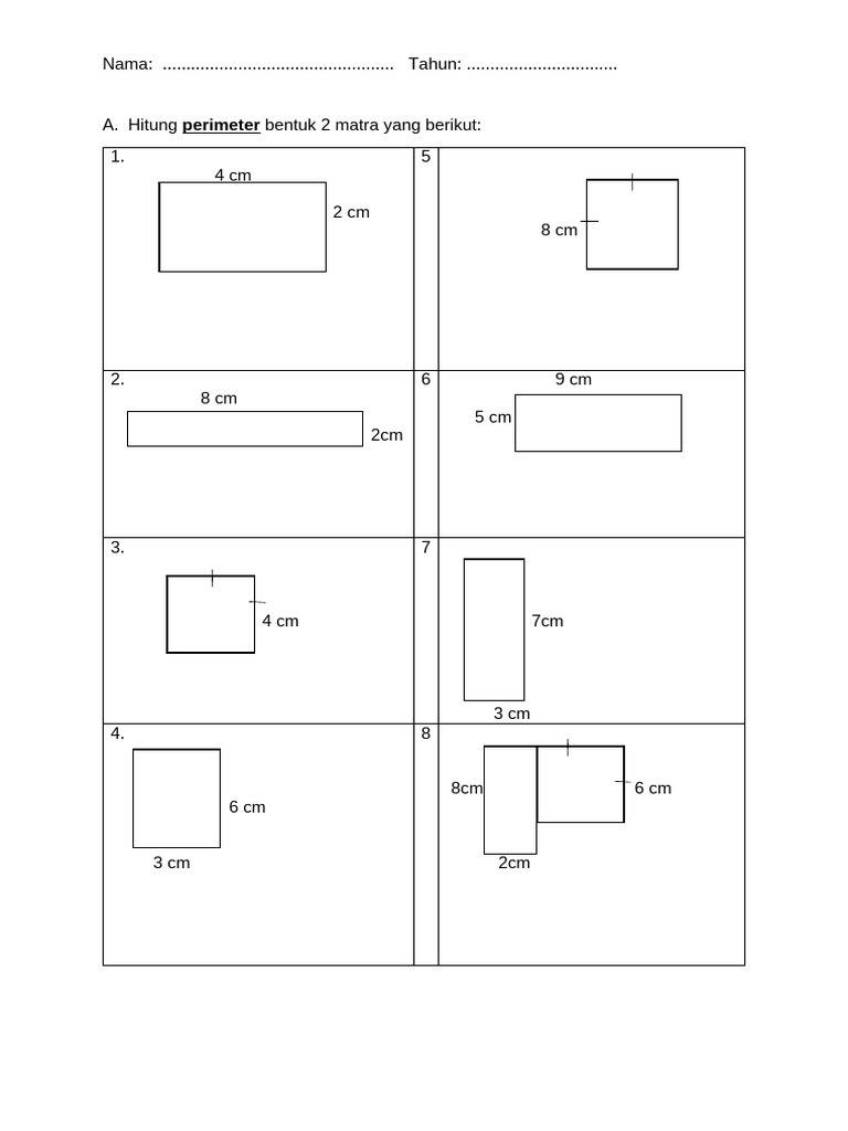Soalan Luas Dan Perimeter | PDF | Griya & Taman