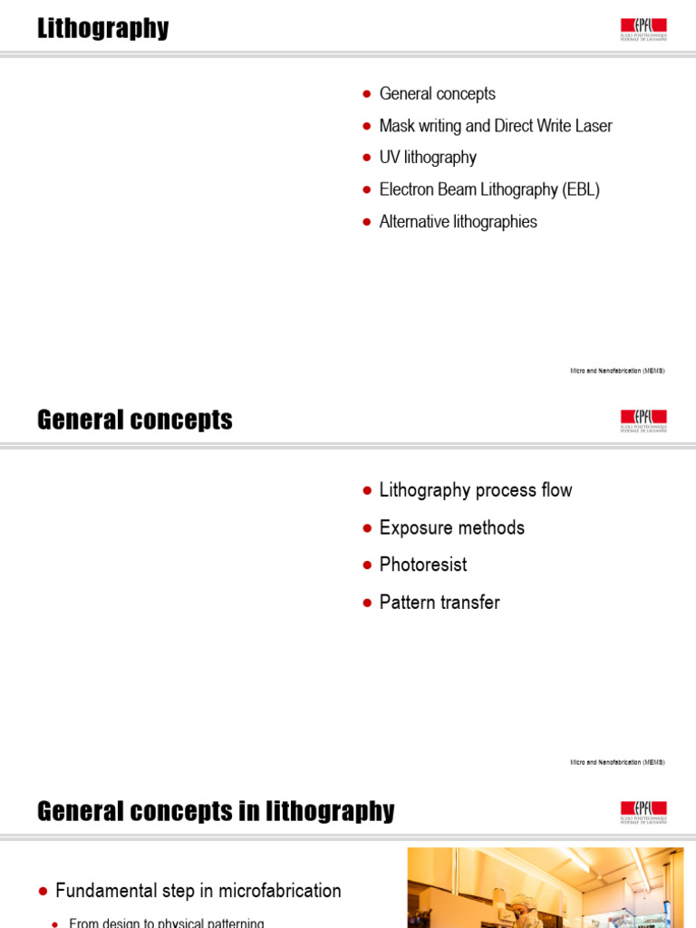 Microlithography and Nanolithography Overview | PDF | Photolithography ...