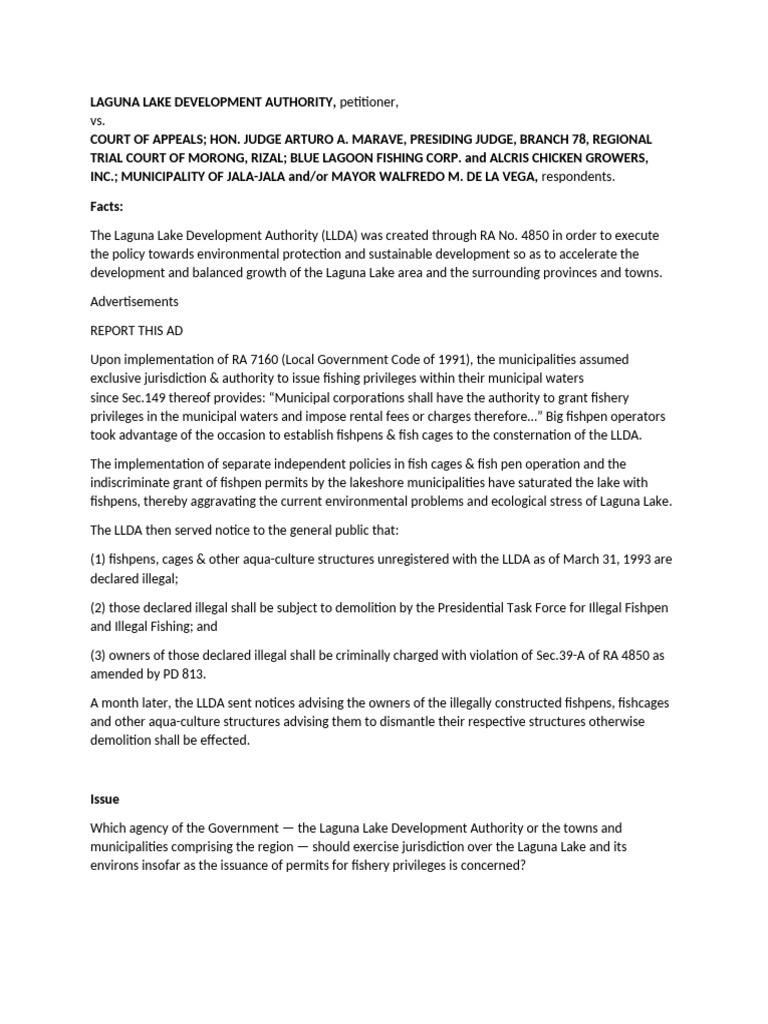 Laguna Lake Development Authority | PDF | Impeachment | Justice